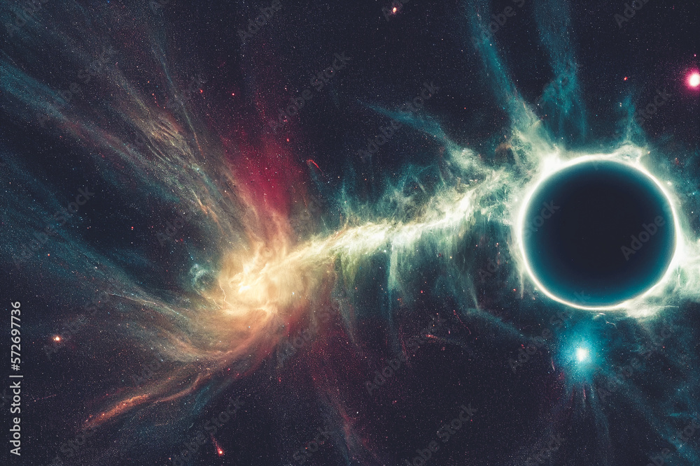 Splendid scenic outer space vibrant color starry galaxy universe in ...