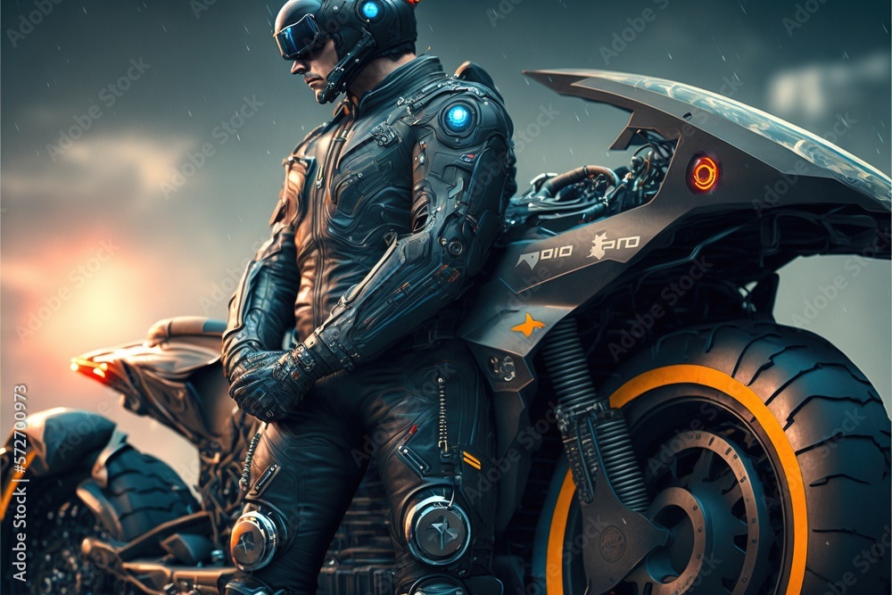 Futuristic Motorcycle Jacket