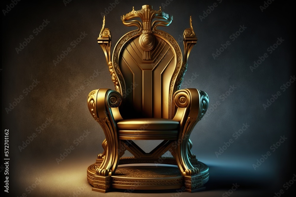 Golden Throne Front View, Model Golden Royal Throne For The, 51% OFF