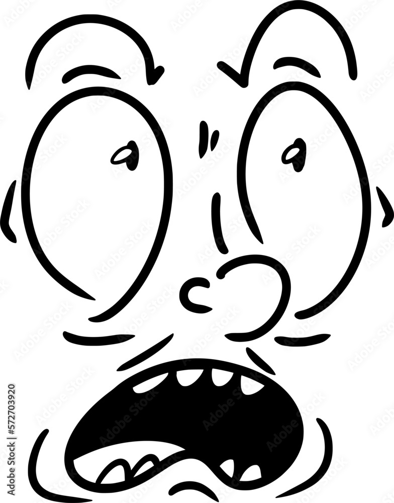 Vector drawing of human eyes with noses and eyebrows p. Emotional ...