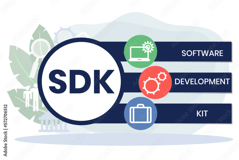 SDK - Software Development Kit acronym. business concept background ...