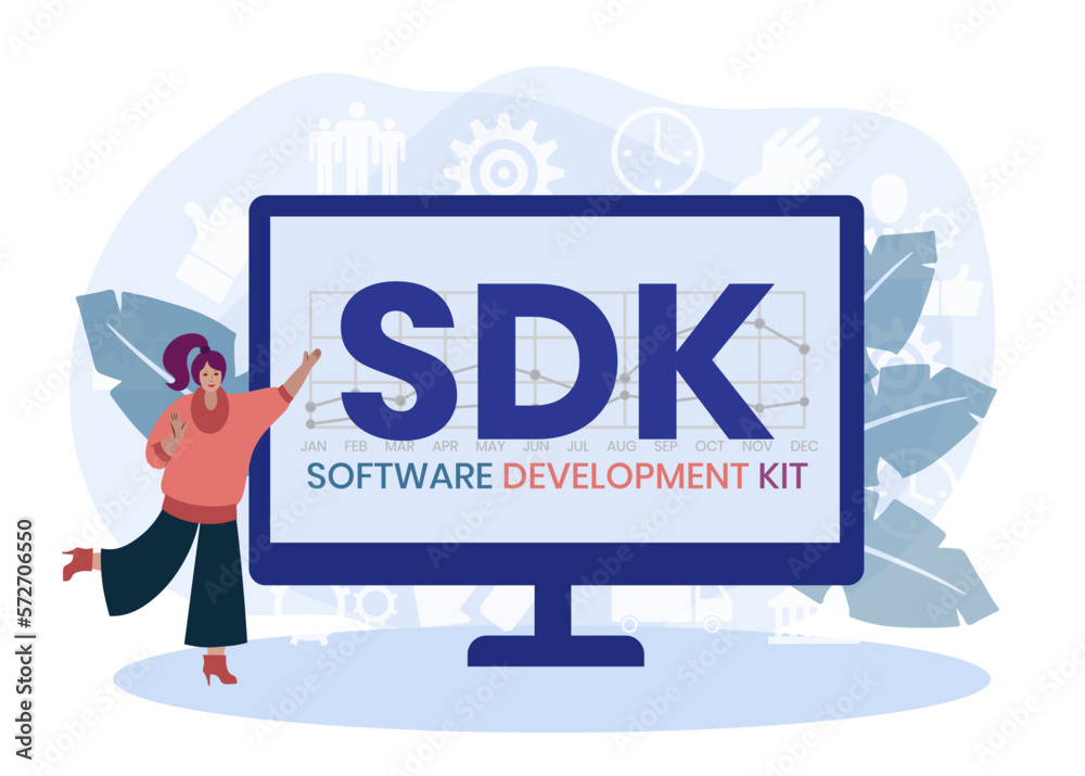 SDK - Software Development Kit acronym. business concept background ...