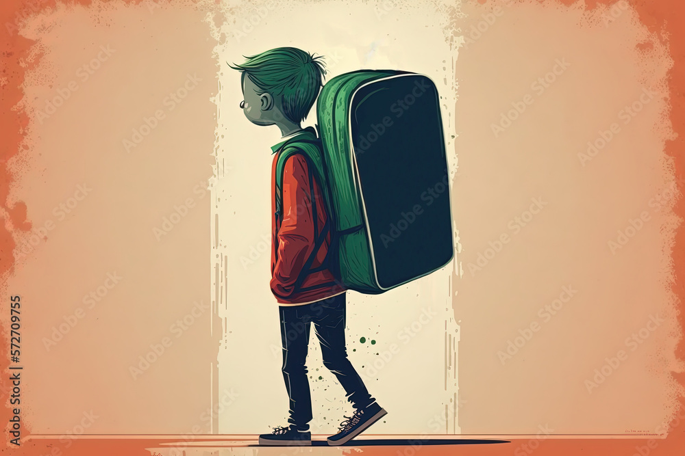 Child School College Nervous or Scared Going Back For Their First Day ...