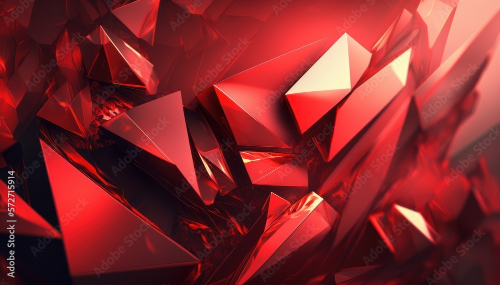 Red Crystal Gemstone Background Stock Illustration | Adobe Stock