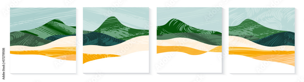 Abstract farm field collage square background. Agro land social media ...