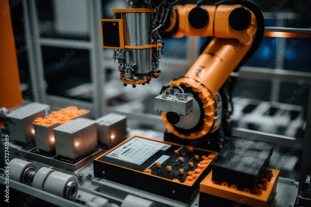 autonomous robot arm equipped with artificial intelligence and computer ...