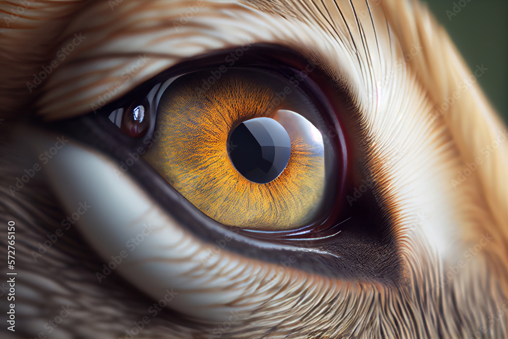 Beautiful photo of an lynx eye taken at close range. Stock Illustration ...