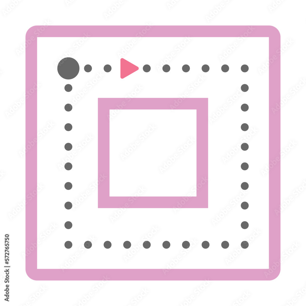 Dotted square shape for tracing lines for preschool and kindergarten ...