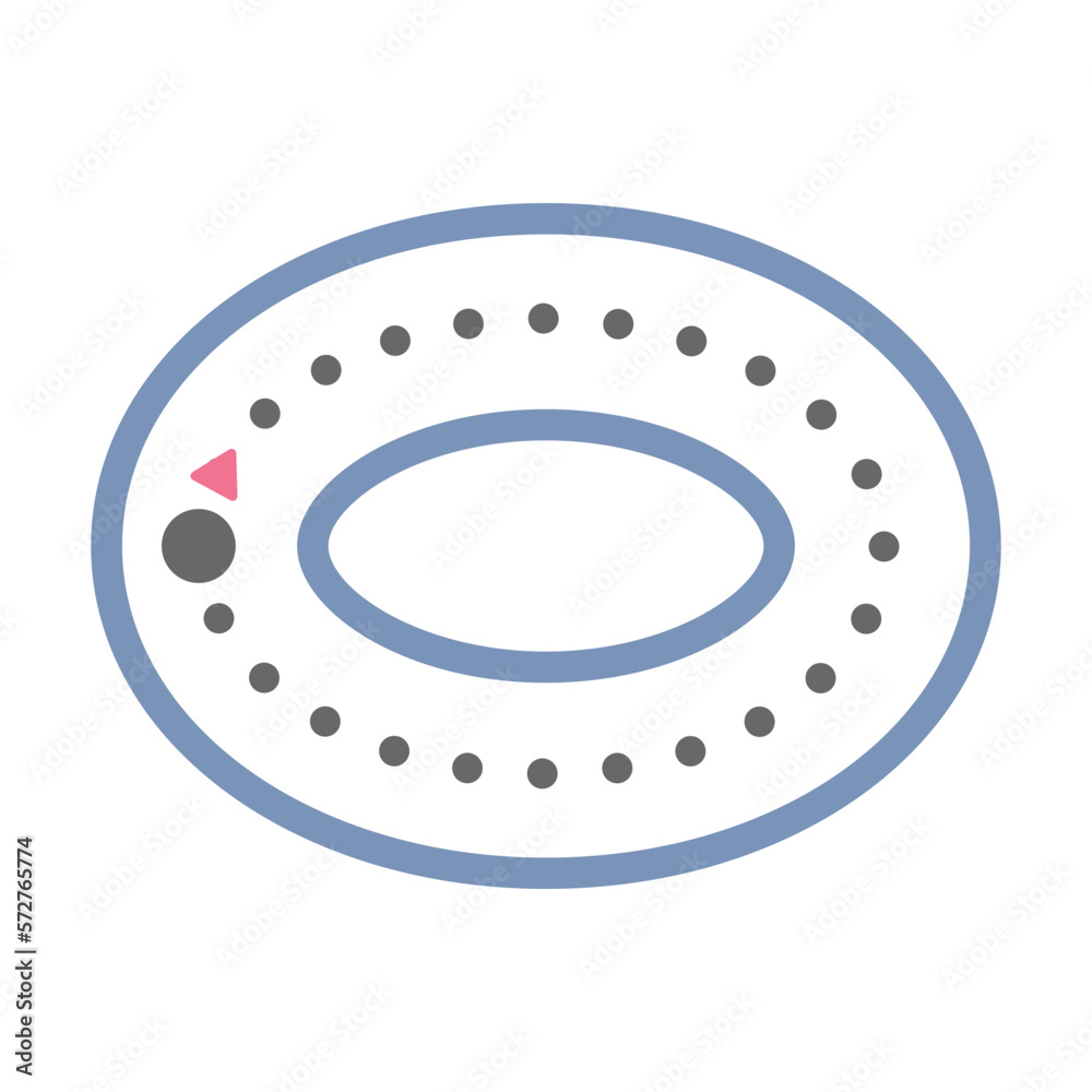 Dotted ellipse shape for tracing lines for preschool and kindergarten ...
