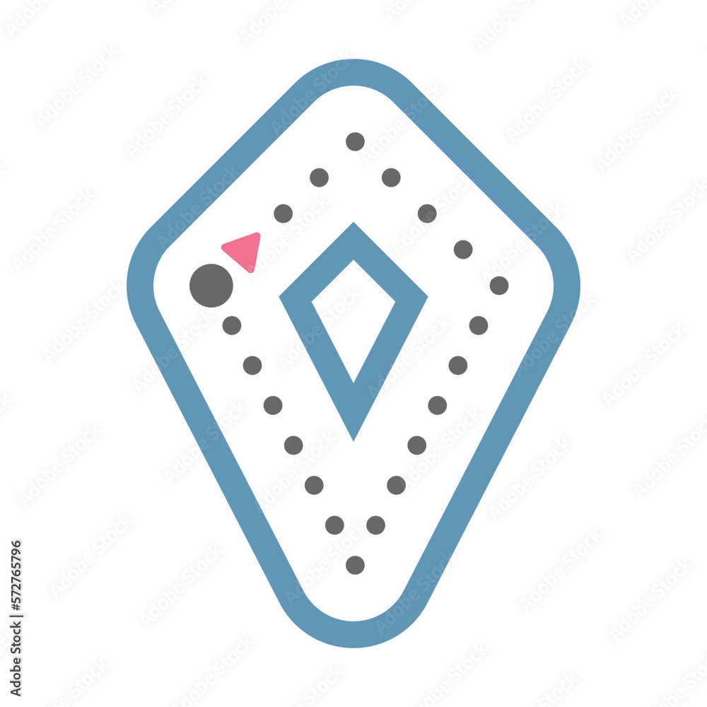 Dotted kite shape for tracing lines for preschool and kindergarten ...