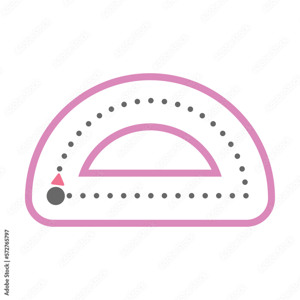 Dotted semicircle shape for tracing lines for preschool and ...