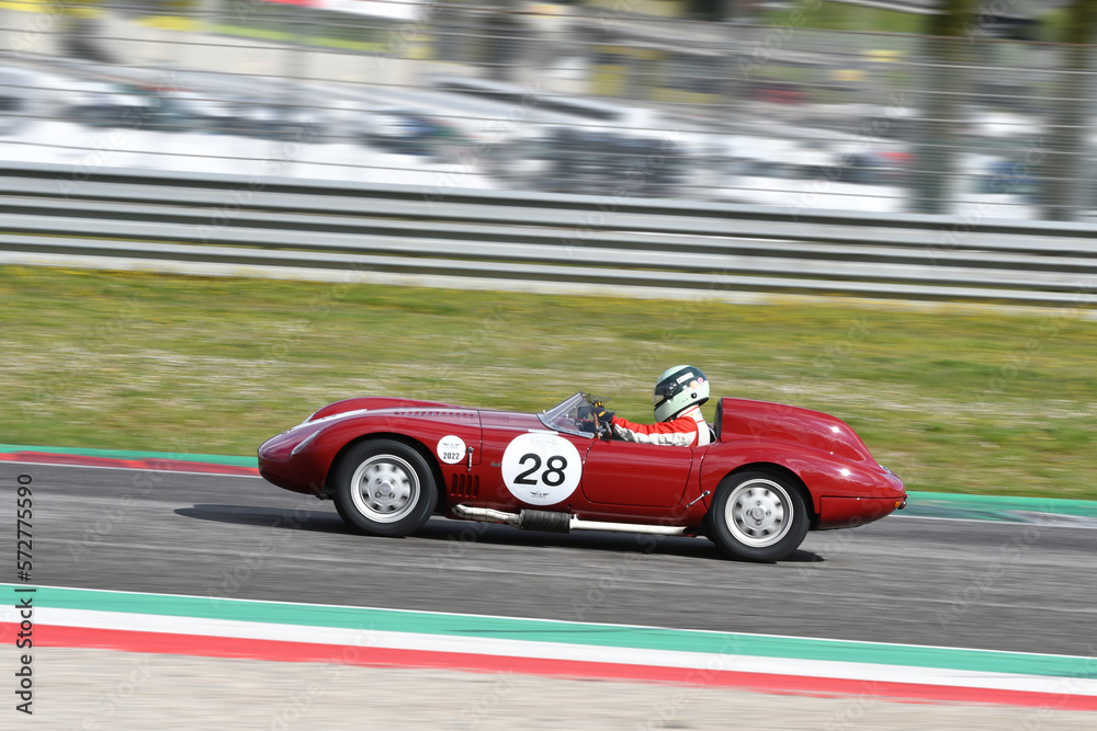 Scarperia, 3 April 2022: Osca Maserati 750 Sport in action during ...