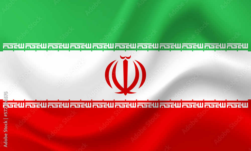 Iran flag. Symbol of Iran. Vector flag illustration. Colors and ...