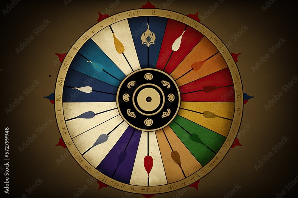 Wheel of samsara rebirth minimalism, concept of Cycle of Life and ...