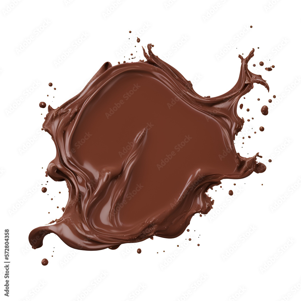 Melted chocolate element illustration. Transparent PNG is available ...