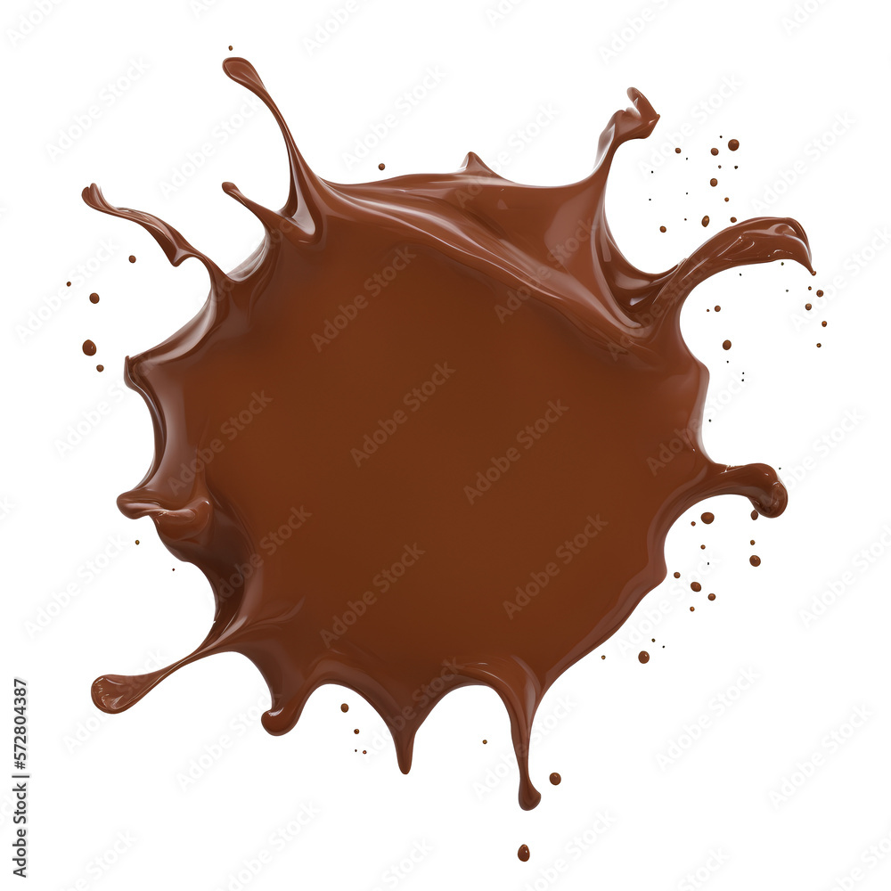 Melted chocolate element illustration. Transparent PNG is available ...