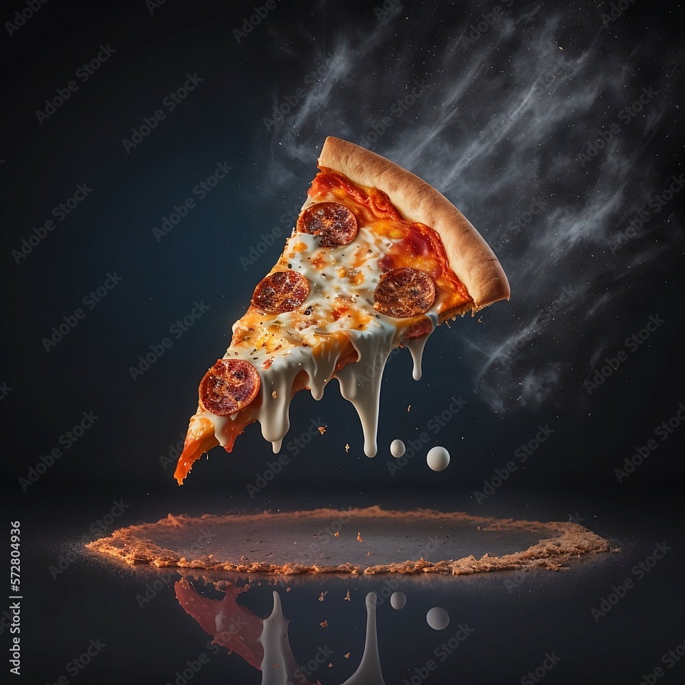 Traditional Italian Pizza Slice