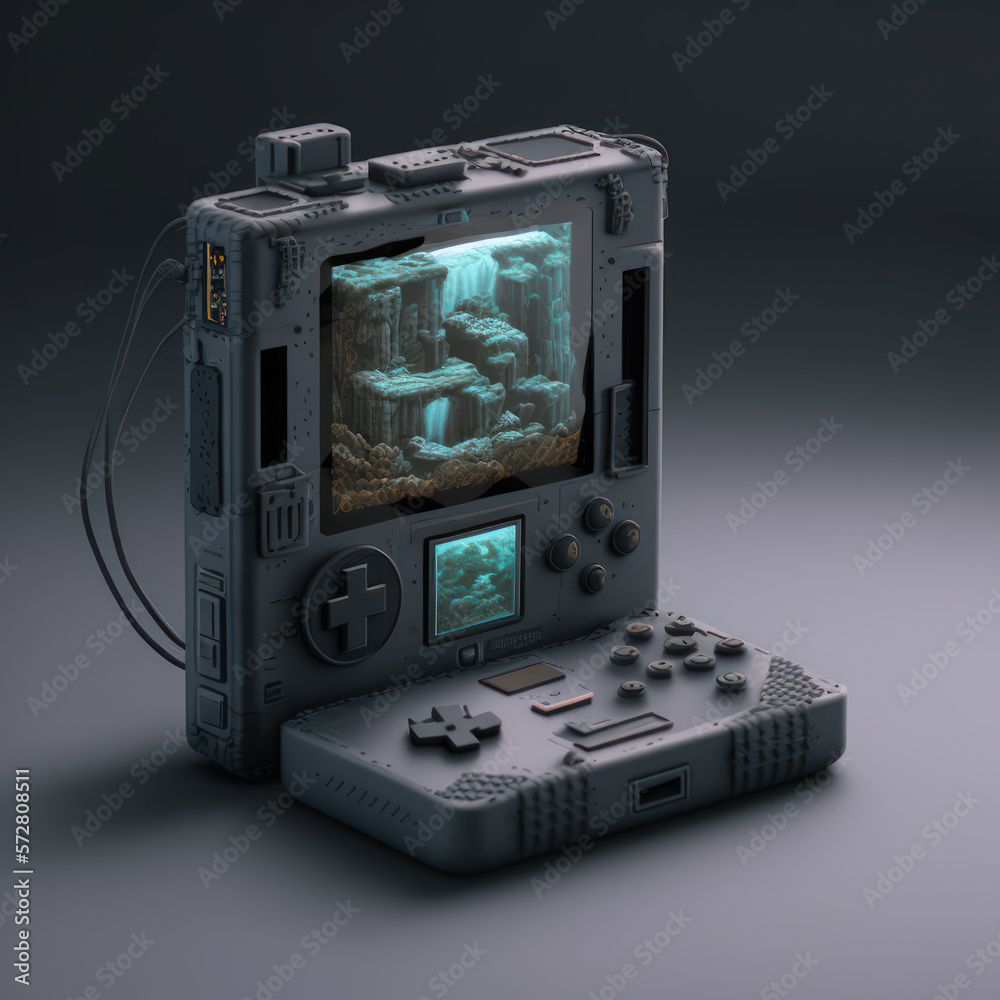 Concept of new futuristic wireless video game controller and devices ...