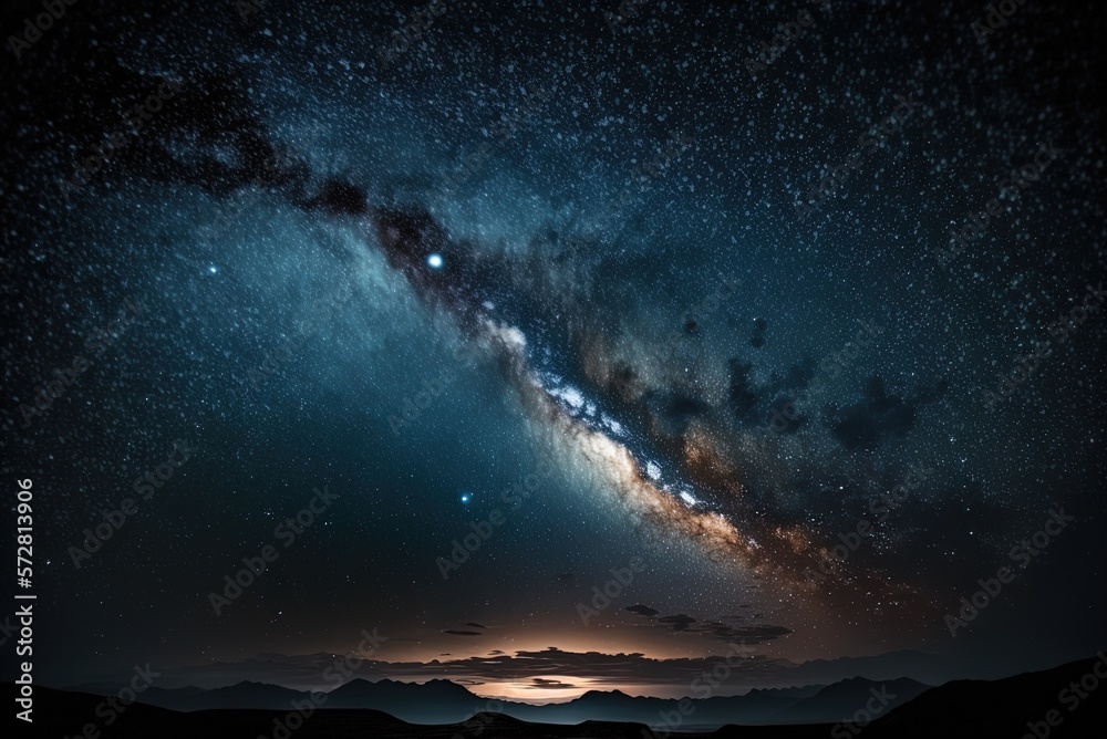 lovely night sky with the Milky Way visible in the vertical orientation ...