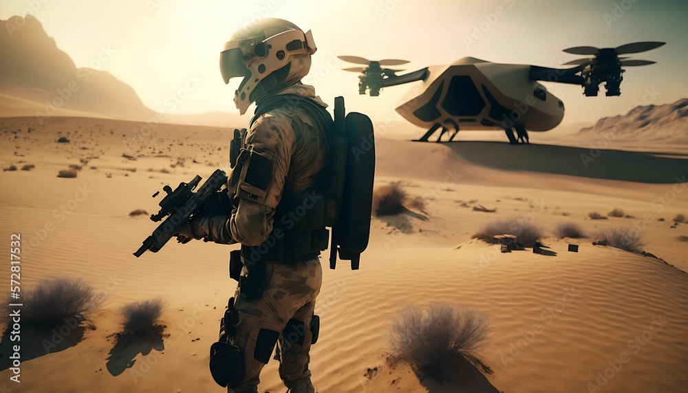 military with advanced drones of the future, to monitor the location of ...