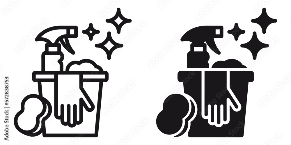 ofvs324 OutlineFilledVectorSign ofvs - cleaning vector icon . bucket ...