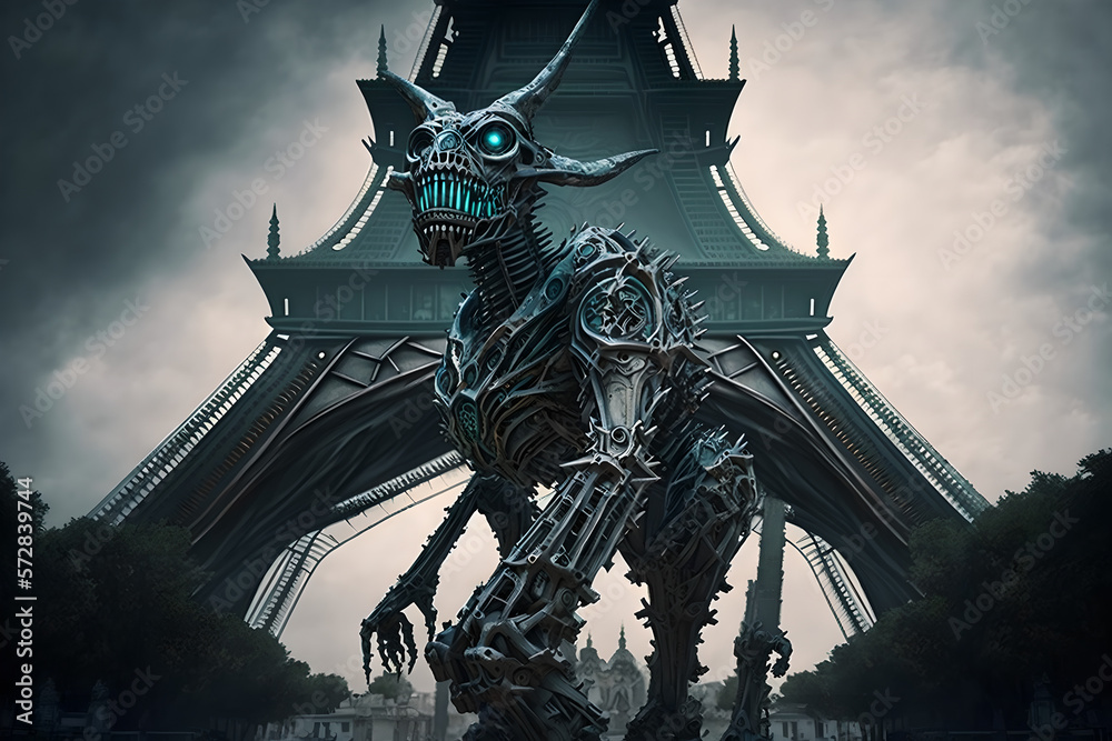 Huge Biomechanical evil monsters take over Paris, under the Eiffel ...