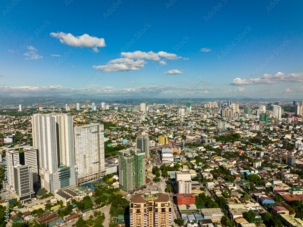 Manila is the capital of the Philippines with modern buildings and ...