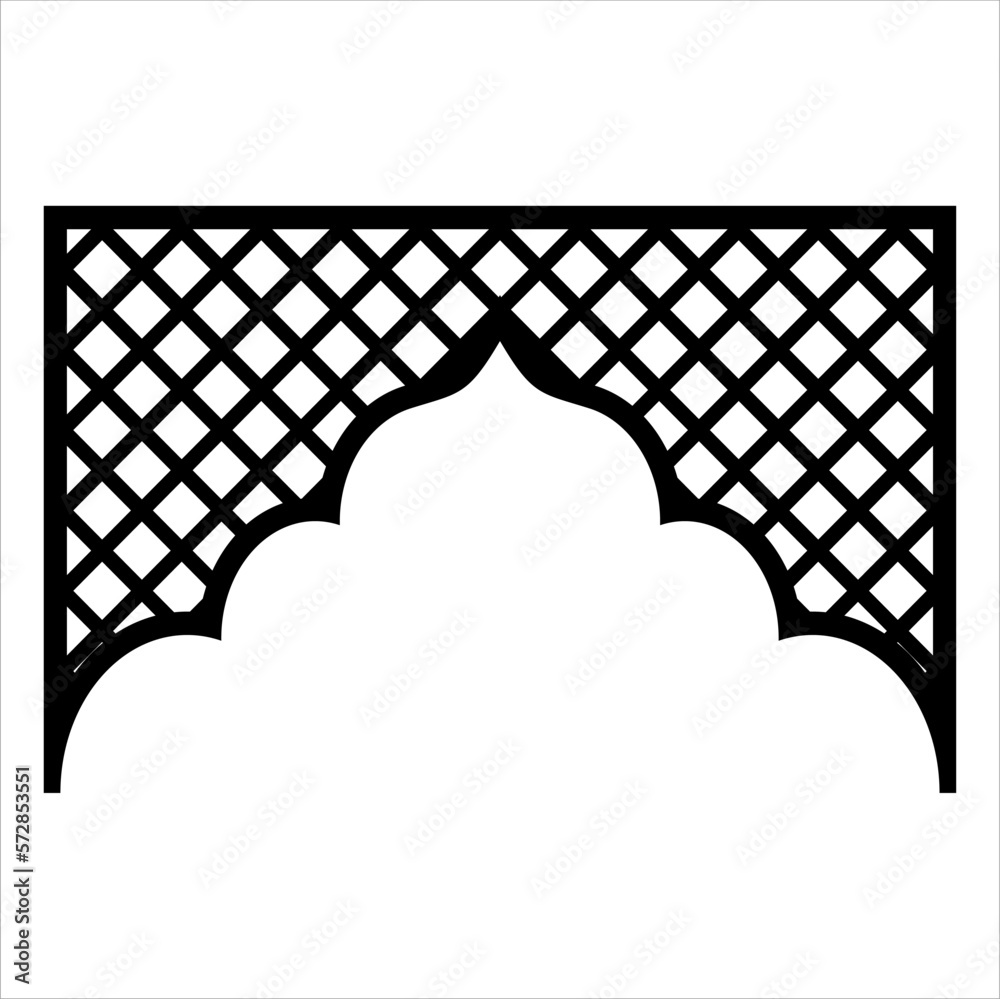 Laser cutting design for temple, Mandir Jali, Partition arch for temple ...