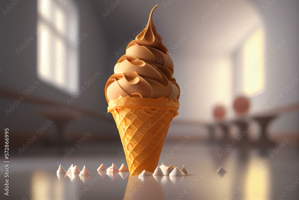 ice cream cone, high definition, - Photorealistic, Closeup, High Angle ...