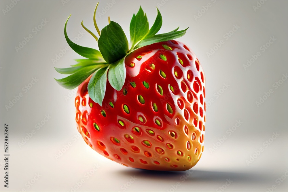 strawberry, white background, high definition, - Photorealistic ...