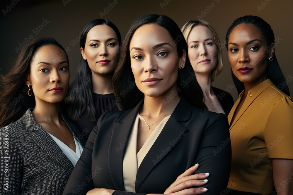 Workplace Multiracial Female Bankers Celebrate International Women's ...