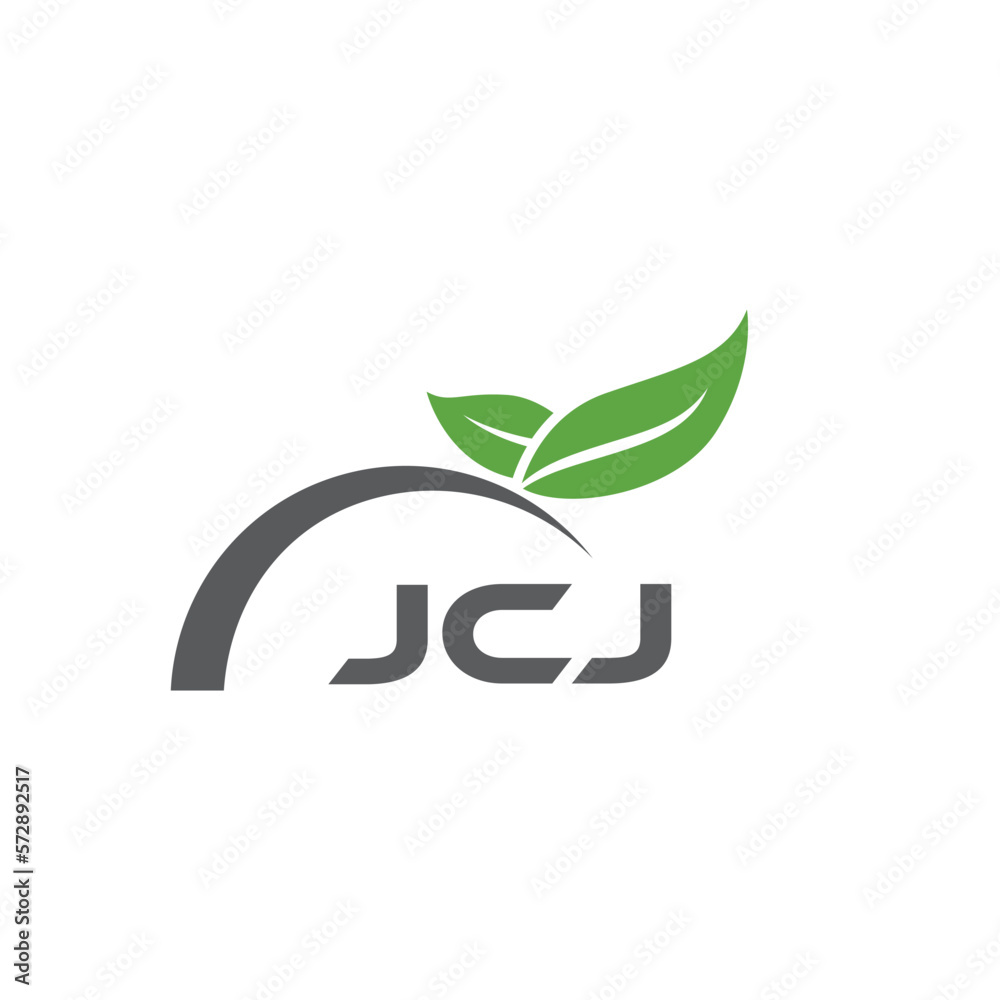 JCJ letter nature logo design on white background. JCJ creative ...