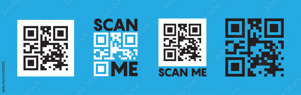 Scan Qr Code Icon Quick Response Code Or Qr Code Set For Smartphone