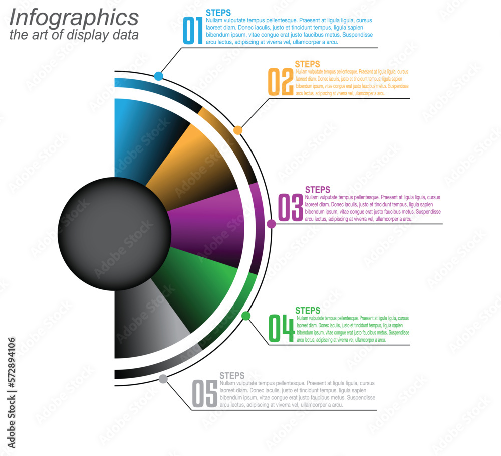 Infographic template for modern data visualization and ranking and ...