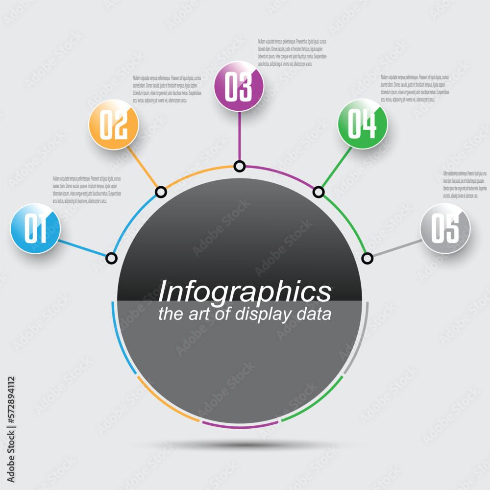 Infographic template for modern data visualization and ranking and ...