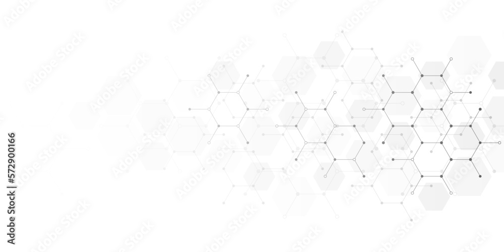 Genetic engineering and molecular structure, hexagon DNA network ...