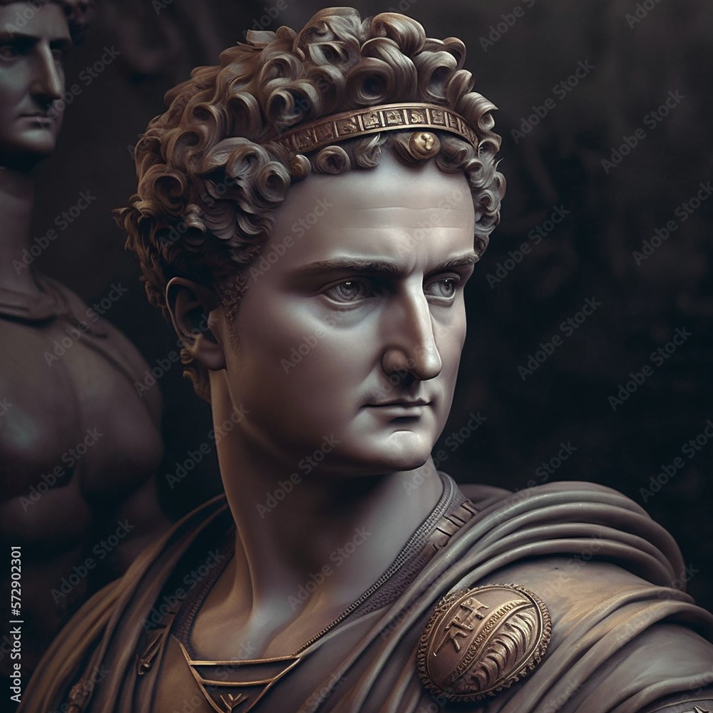 Roman empire. Roman emperor Domitian (81–96 CE). Created with ...