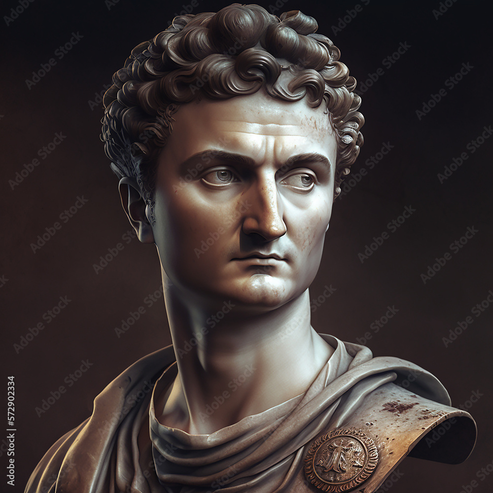 Roman empire. Roman emperor Domitian (81–96 CE). Created with ...