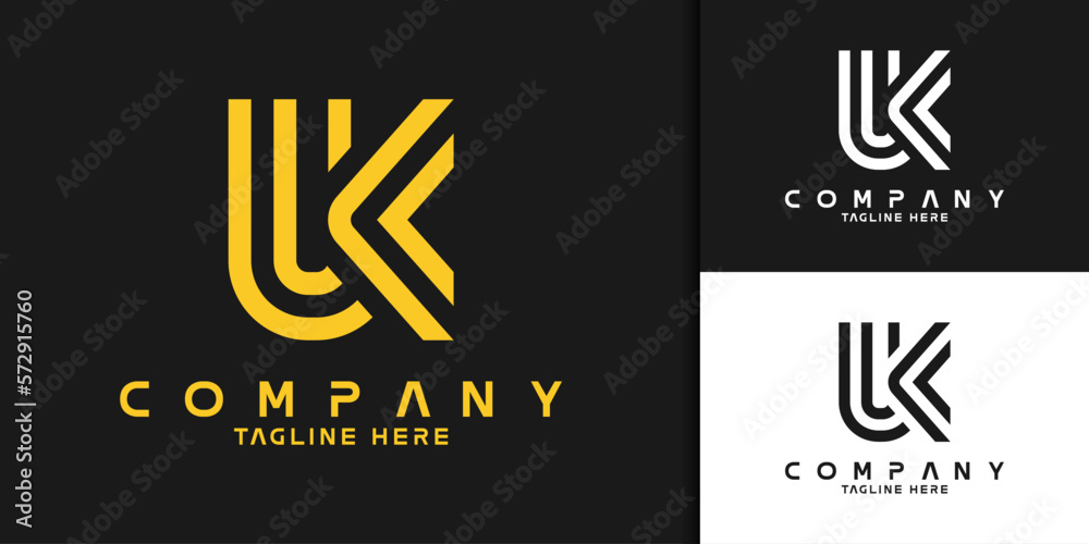 Initial UK logo design for company, business, and brand identity Stock ...