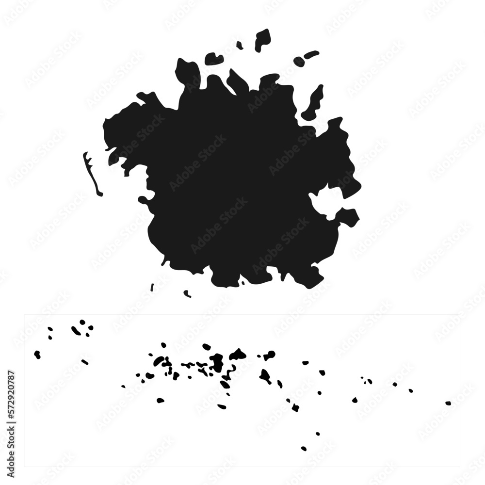 Photo & Art Print Highly detailed Federated States of Micronesia map ...