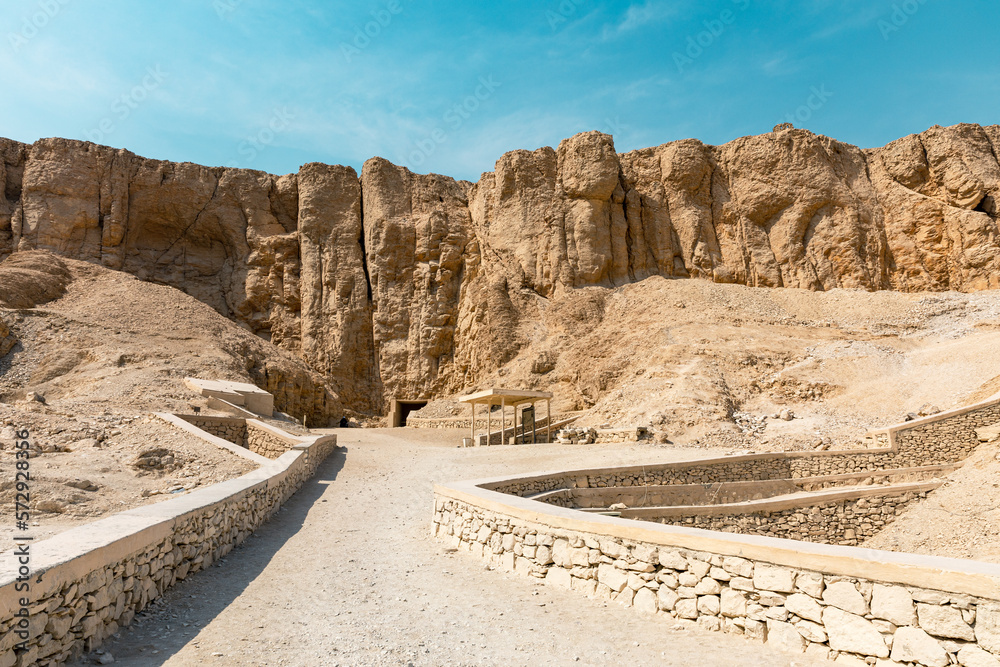 Valley of Kings in Luxor. The tombs of the pharaohs. Tutankhamun ...