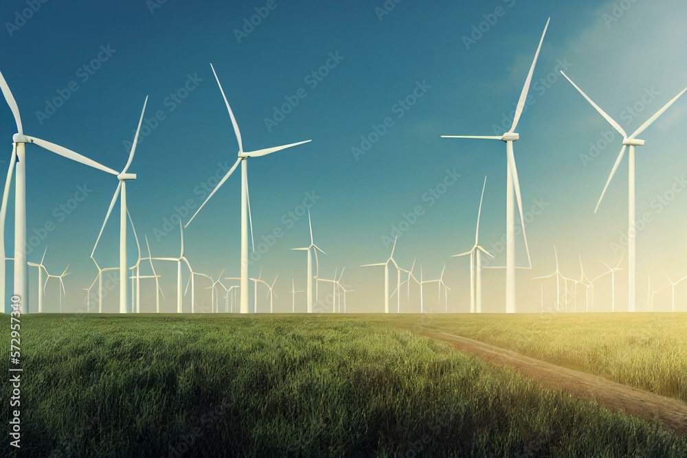 Ecology energy solution. Power to gas concept. Hydrogen energy storage ...