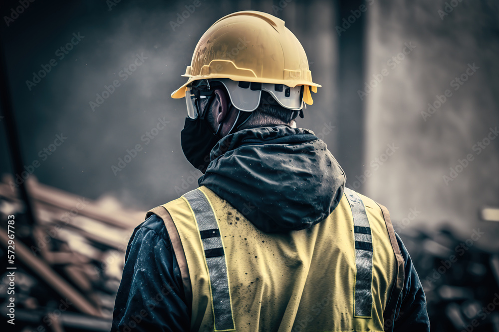 The rescue man or industrial expert worker in fully safety PPE such as ...