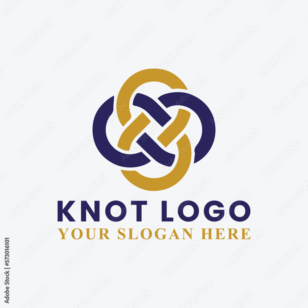 knot logo design vector Stock Vector | Adobe Stock