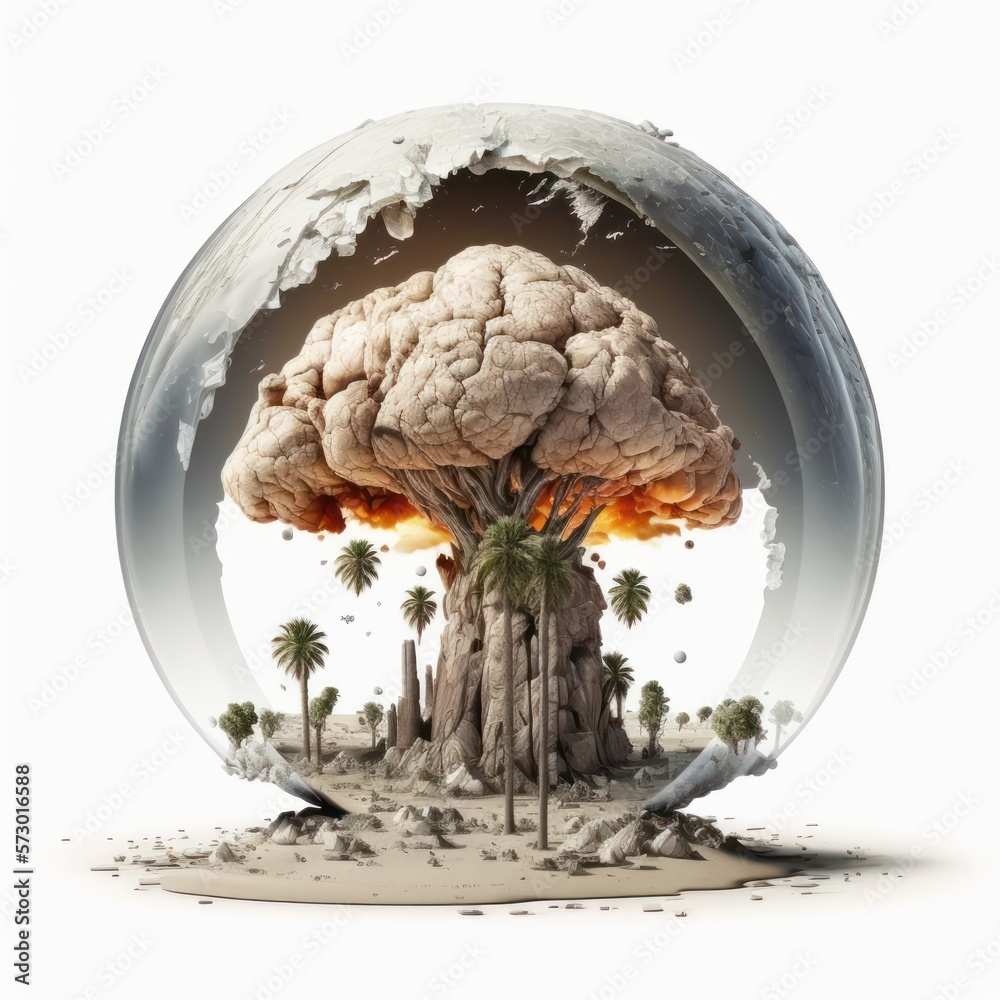 Doomsday ancient end times apocalypse vision premonition concept ...