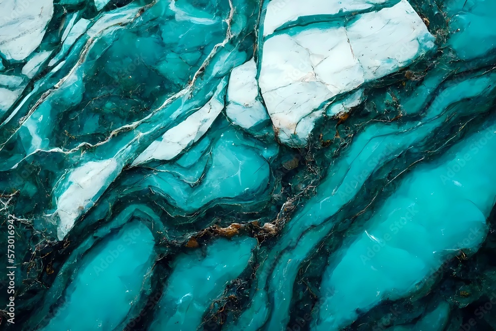 Abstract background of stone texture. Turquoise marble pattern Stock ...
