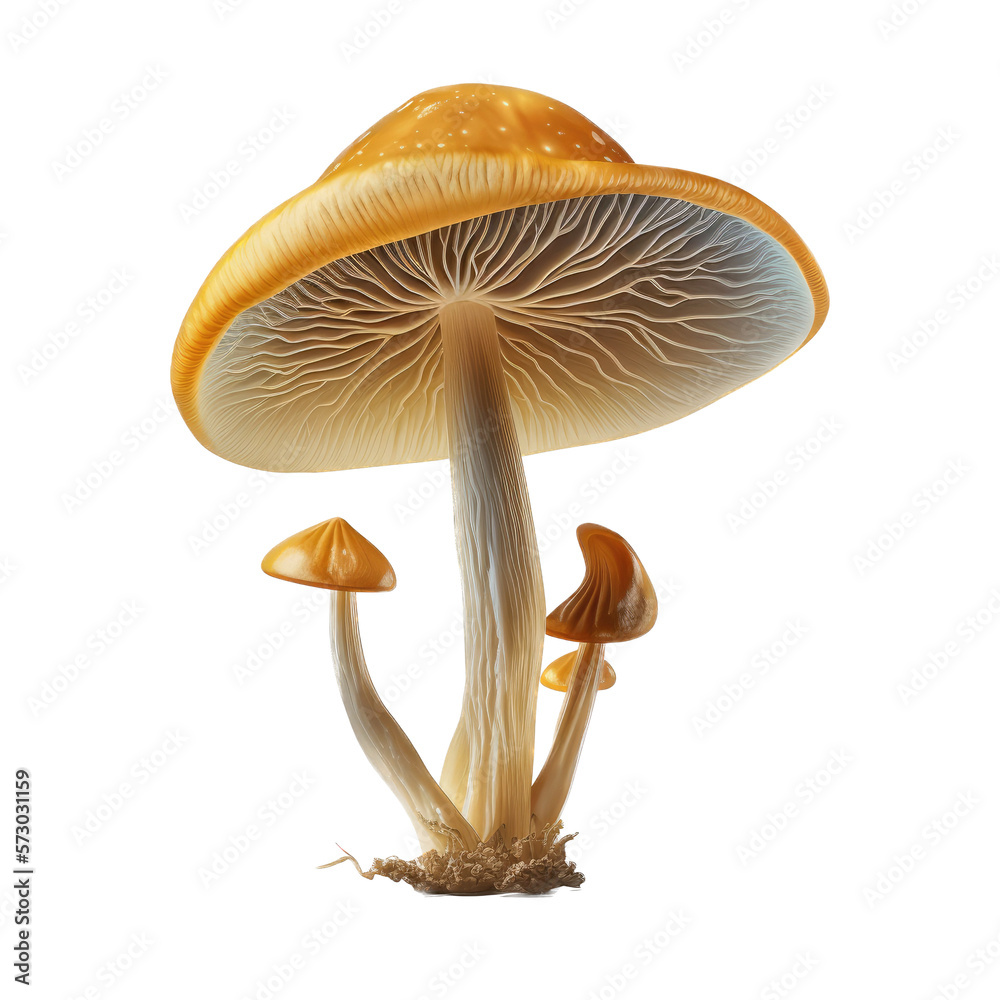 Psilocybin Mushroom Illustration, Transparent Background, PNG ...