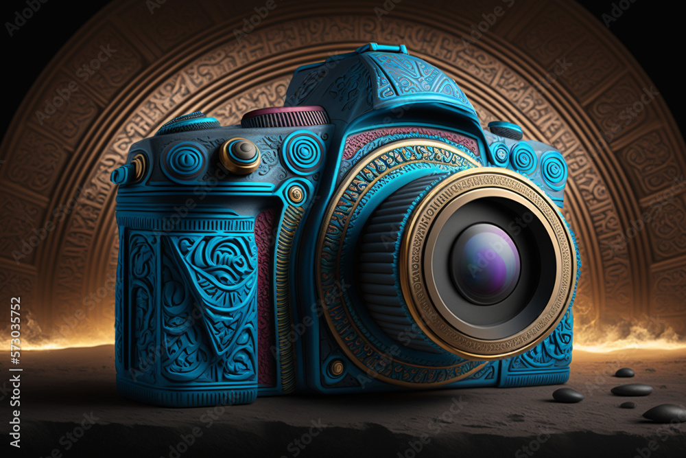 Psychedelic Futuristic Egyptian Camera: High-Tech Digital Device AI ... Psychedelic Futuristic Egyptian Camera: High-Tech Digital Device AI ...