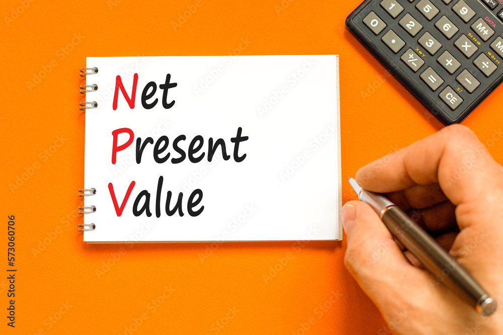 NPV net present value symbol. Concept words NPV net present value on ... NPV net present value symbol. Concept words NPV net present value on ...