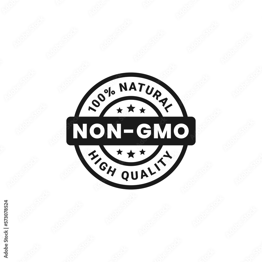 Non GMO Label Seal or Non GMO Icon Vector Isolated on White Background ... Non GMO Label Seal or Non GMO Icon Vector Isolated on White Background ...